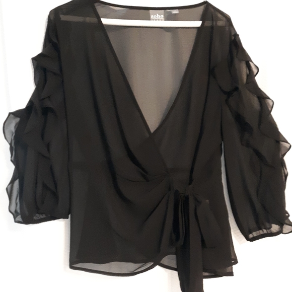 Soho | Tops | Sheer Long Sleeve Top Remember 5 Off Any Bundle Of 2 ...